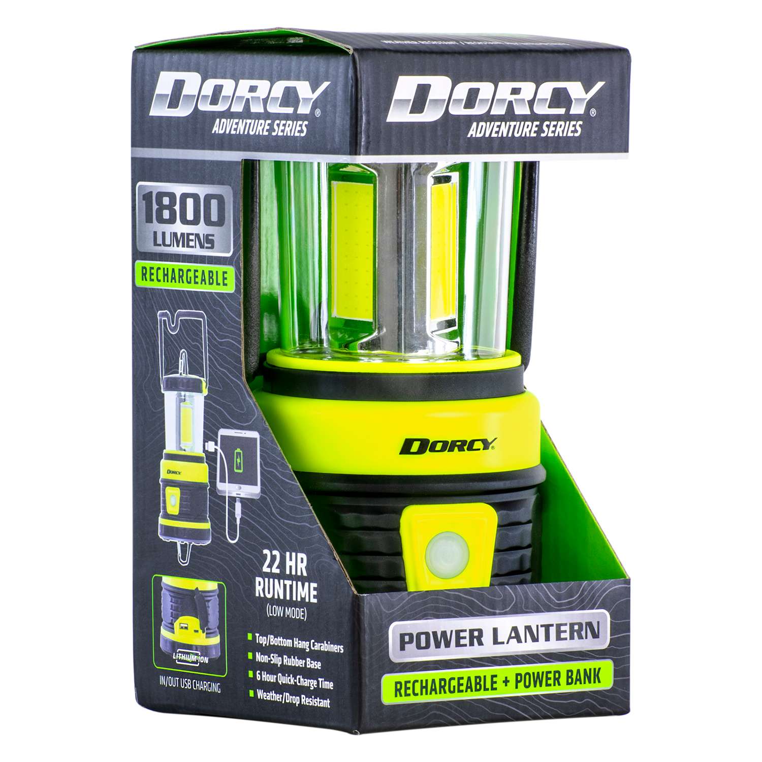 Dorcy Adventure Series 1800 lm Black/Yellow LED Camping Lantern - Ace ...