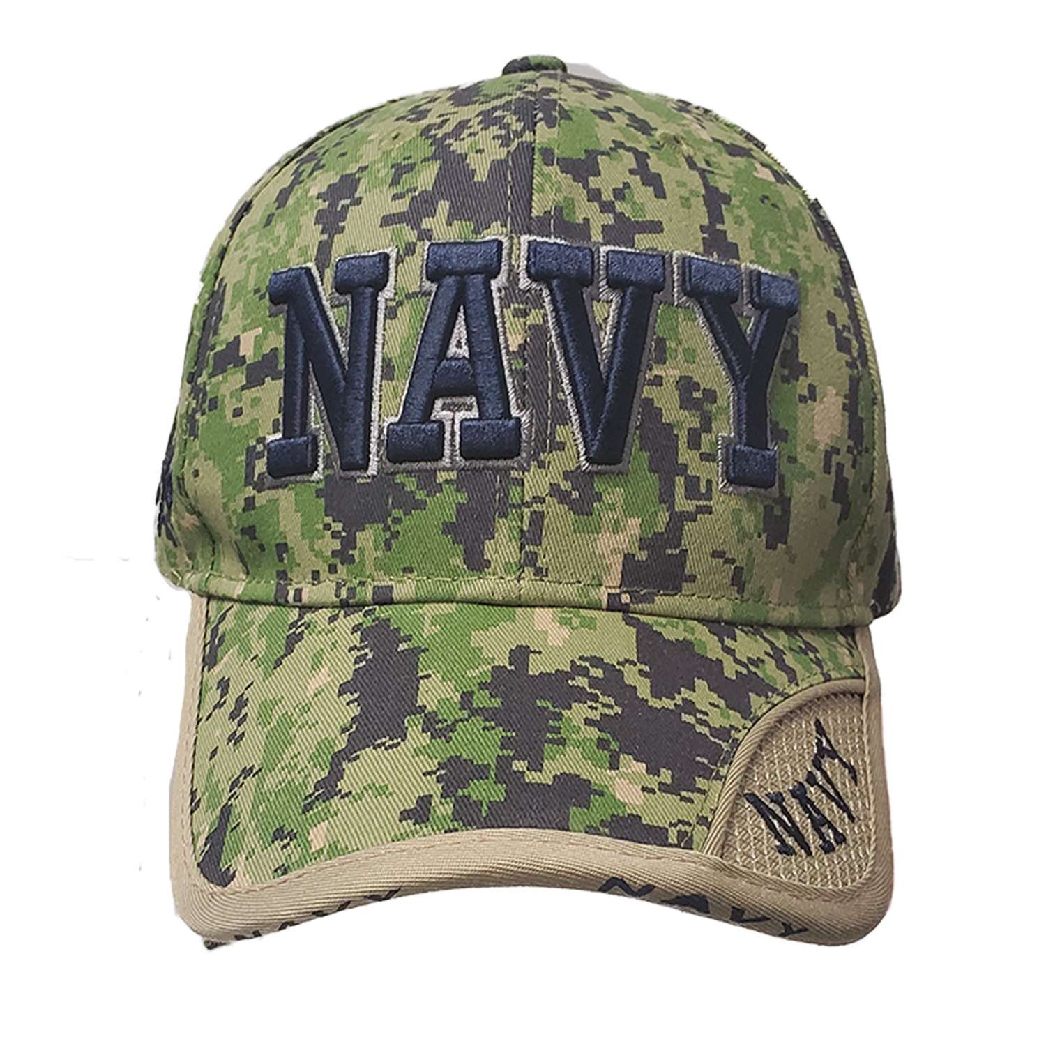 JWM U.S. Navy Logo Baseball Cap Digital Camo Green One Size Fits All ...