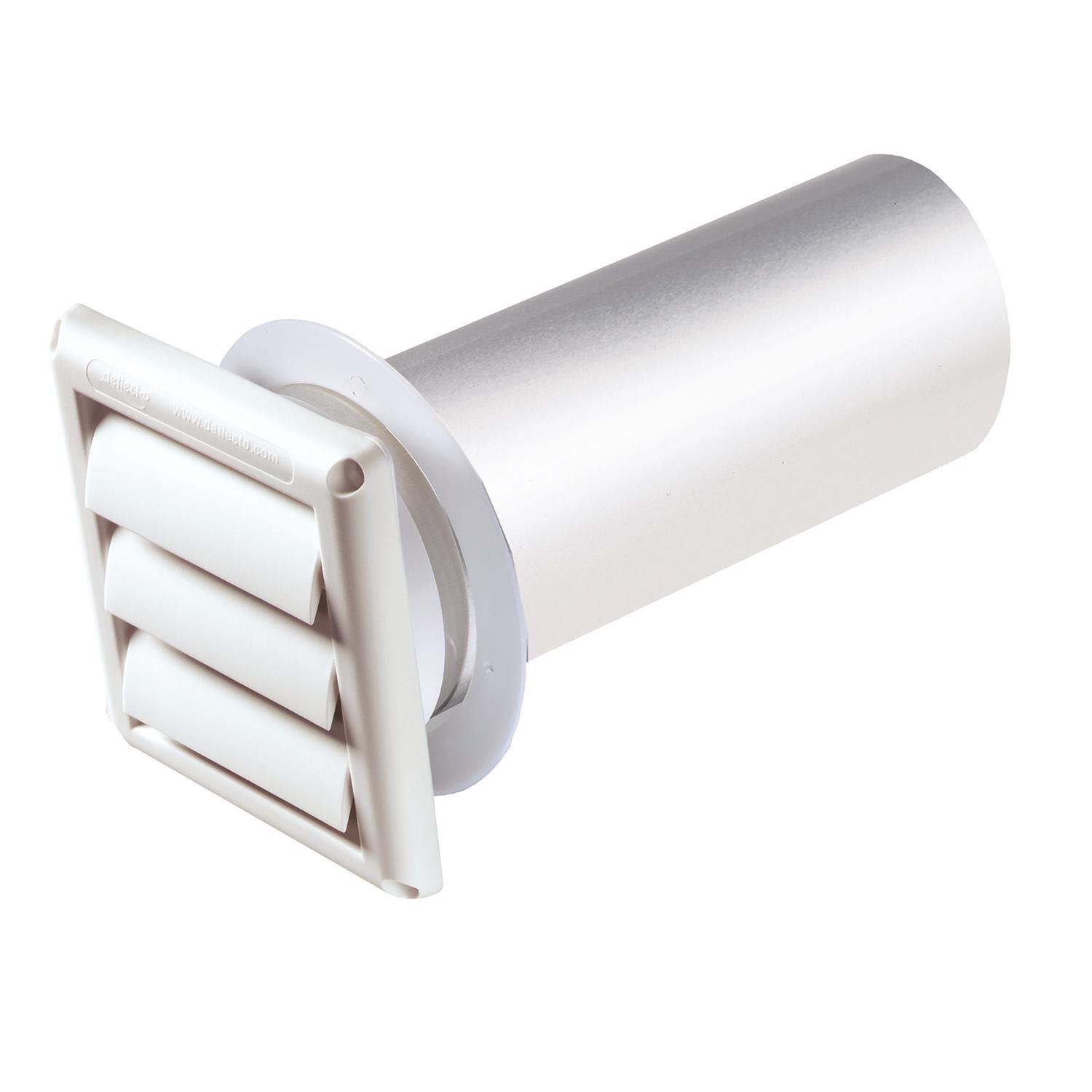 Deflect-O Plastic Wall Cap with Tailpipe - Ace Hardware
