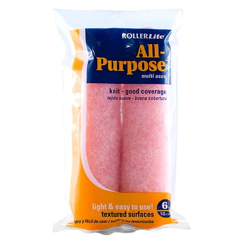 RollerLite Polyester Knit 6 in. W X 1/2 in. Mini Paint Roller Cover ...