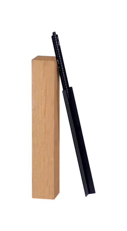 Gibraltar Mailboxes 23 in. Natural Black Pine Mailbox Post Anchor Kit ...