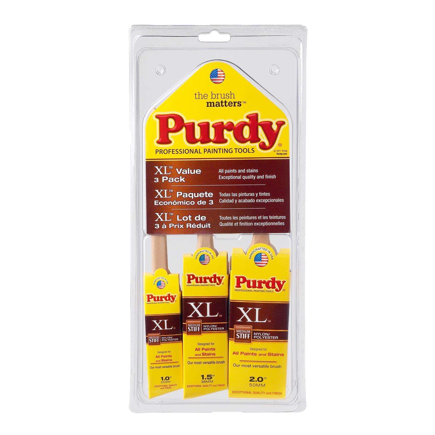 Purdy XL Multi-Pack Medium Stiff Assorted Paint Brush Set - Ace Hardware
