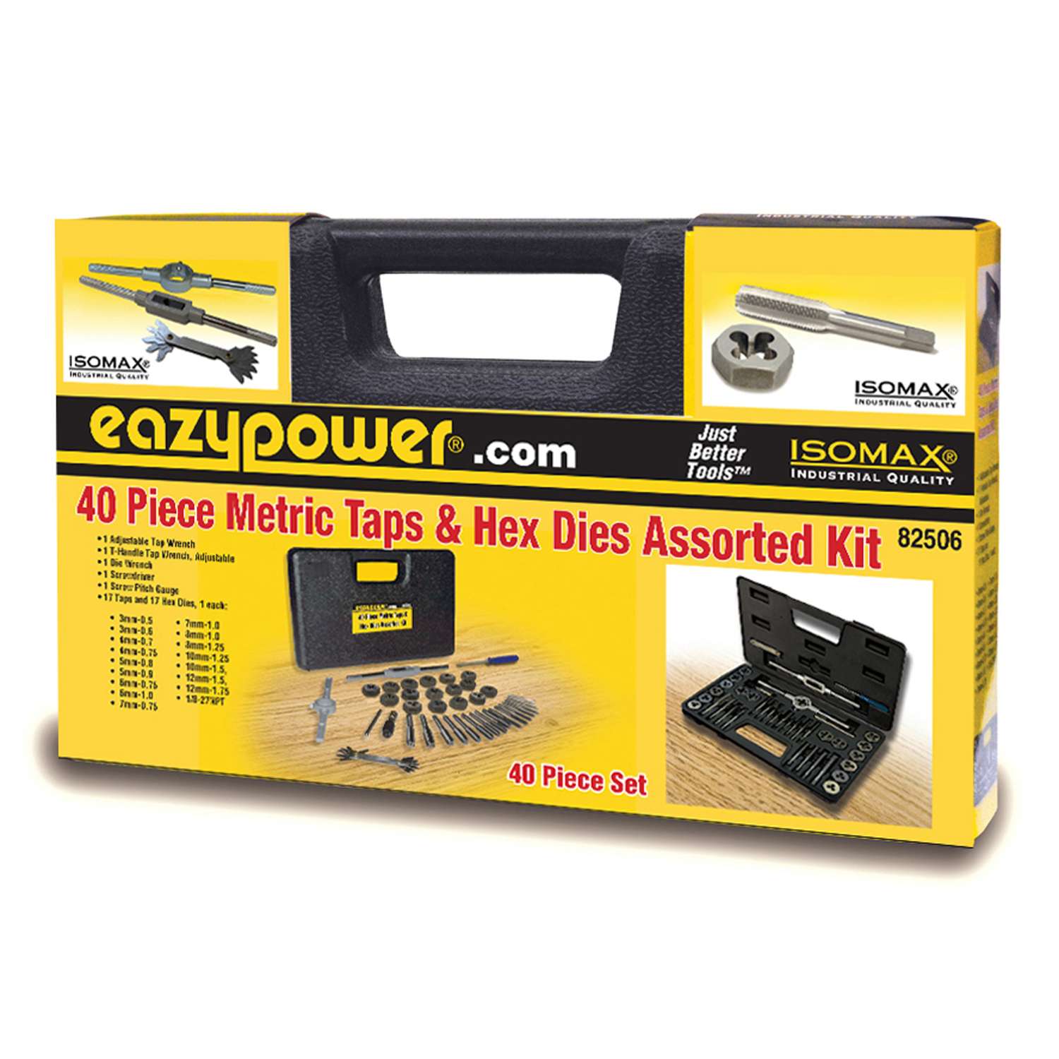 Eazypower Isomax Tungsten steel Metric Tap and Die Set 40 pc - Ace Hardware