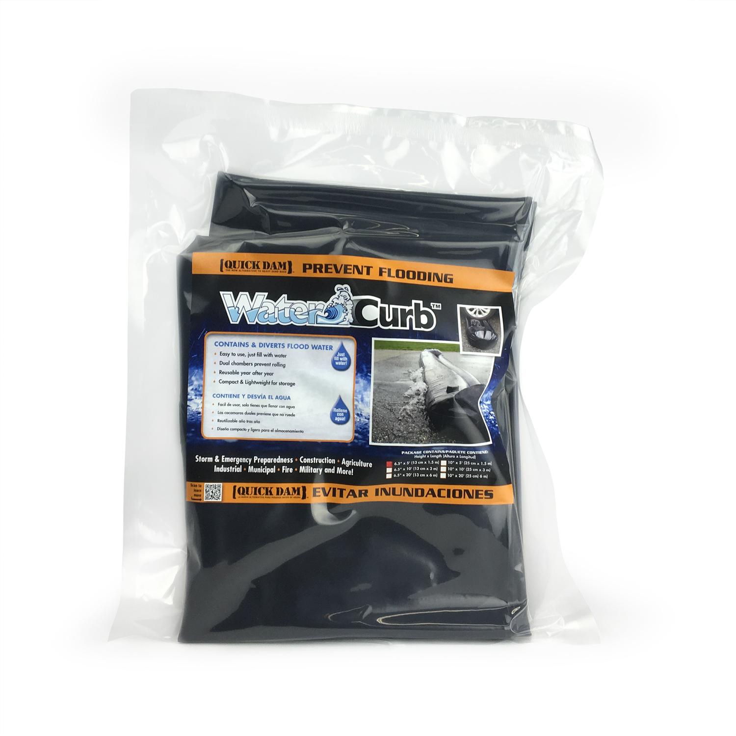 Quick Dam Water Curb 6.5 in. H X 6.5 in. W X 60 in. L Flood Barrier 1 ...