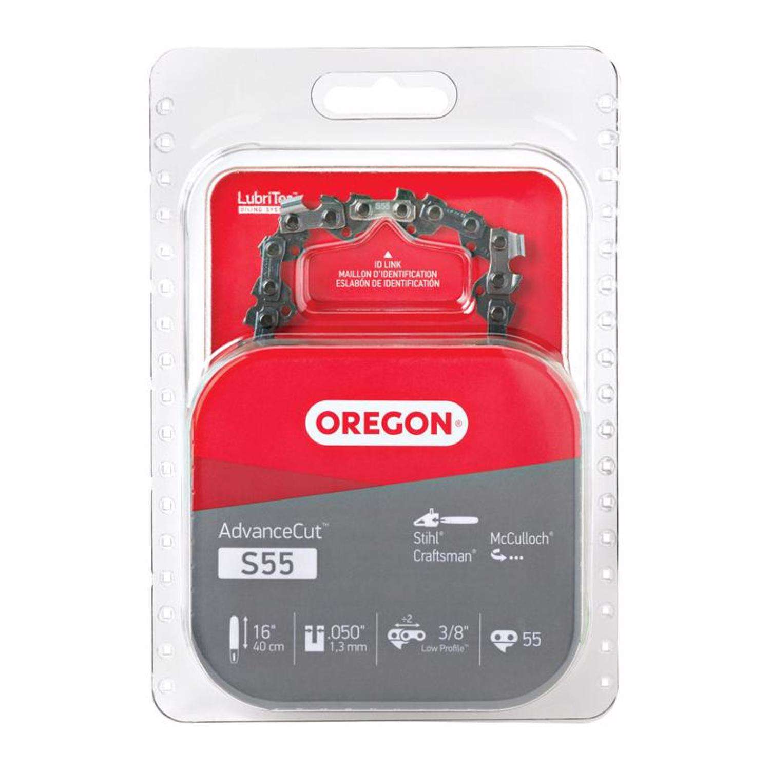 Oregon AdvanceCut S55 16 in. 55 links Chainsaw Chain - Ace Hardware