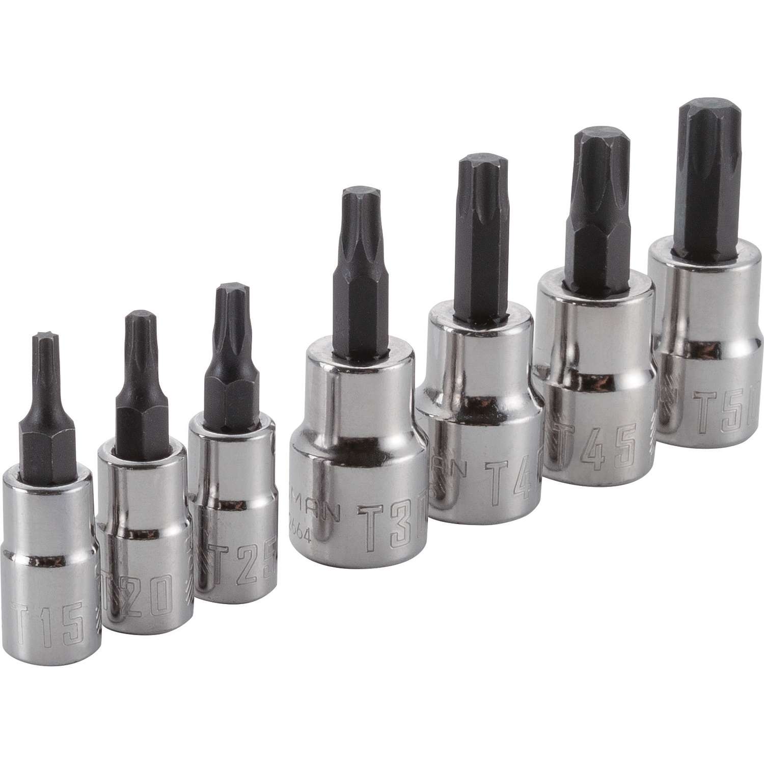 Craftsman 1/4 and 3/8 in. drive Torx Bit Socket Set 7 pc - Ace Hardware