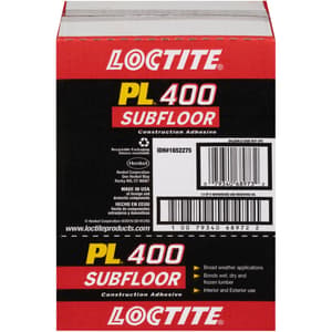 Loctite PL 400 Synthetic Rubber Subfloor Construction Adhesive 10 oz ...