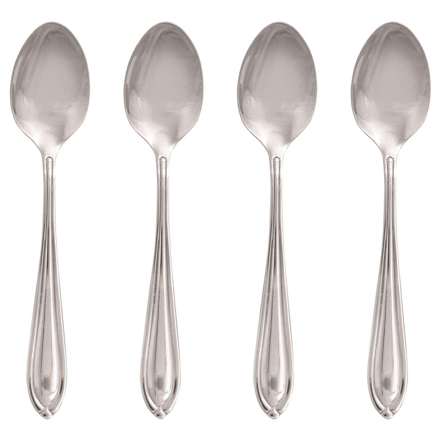 Hampton Forge Silver Stainless Steel Casual Teaspoon Set 4 pc - Ace ...