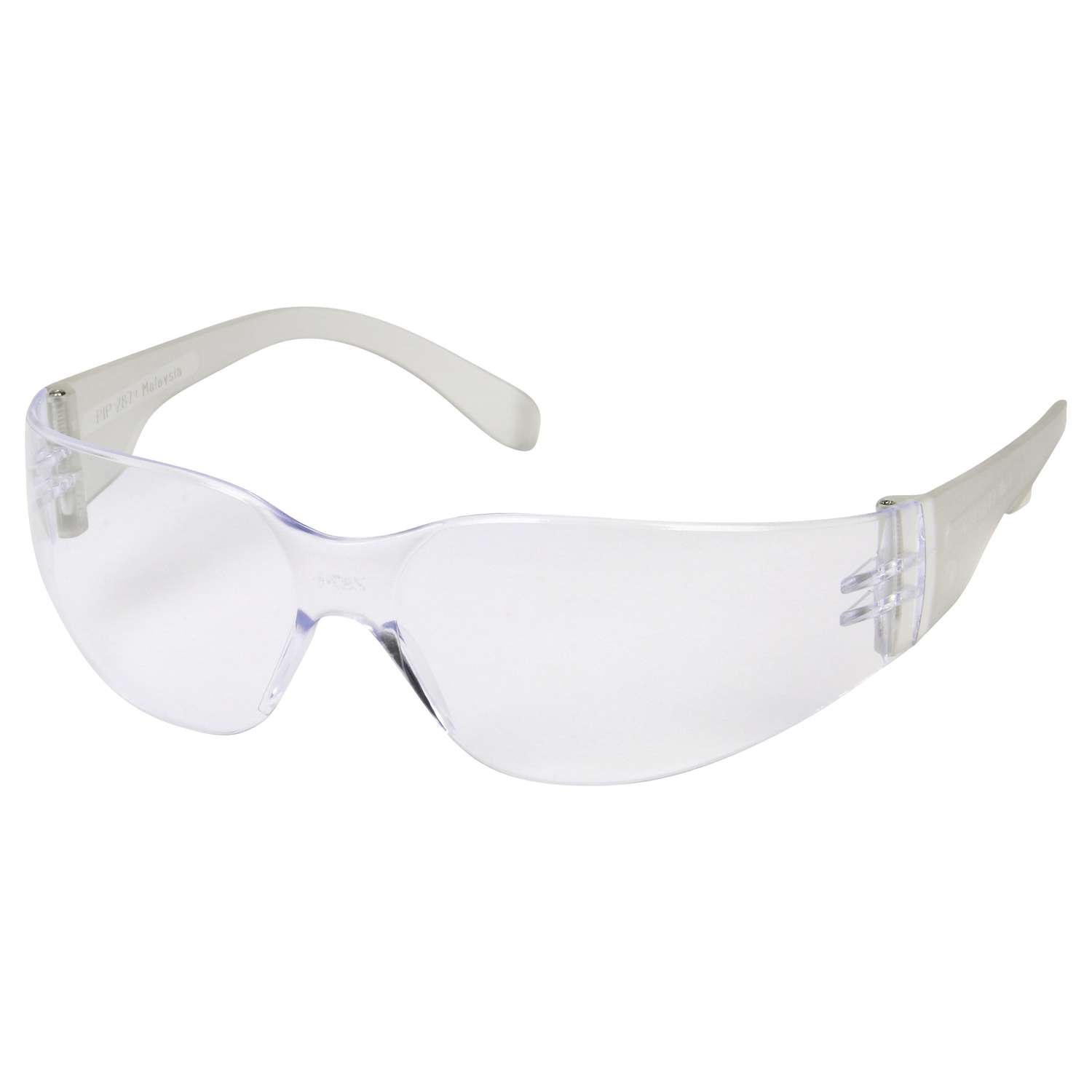 Safety Works Close-Fitting Safety Glasses Clear Lens Clear Frame 4 pc ...
