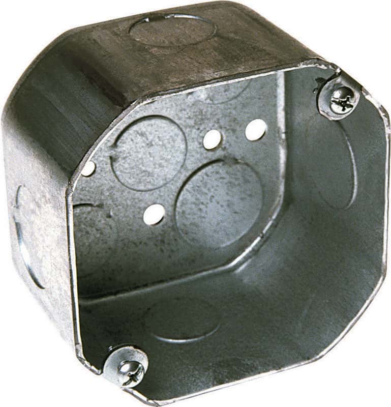 Raco New Work 21-1/2 cu in Octagon Steel 1 gang Electrical Box Gray Mfr ...