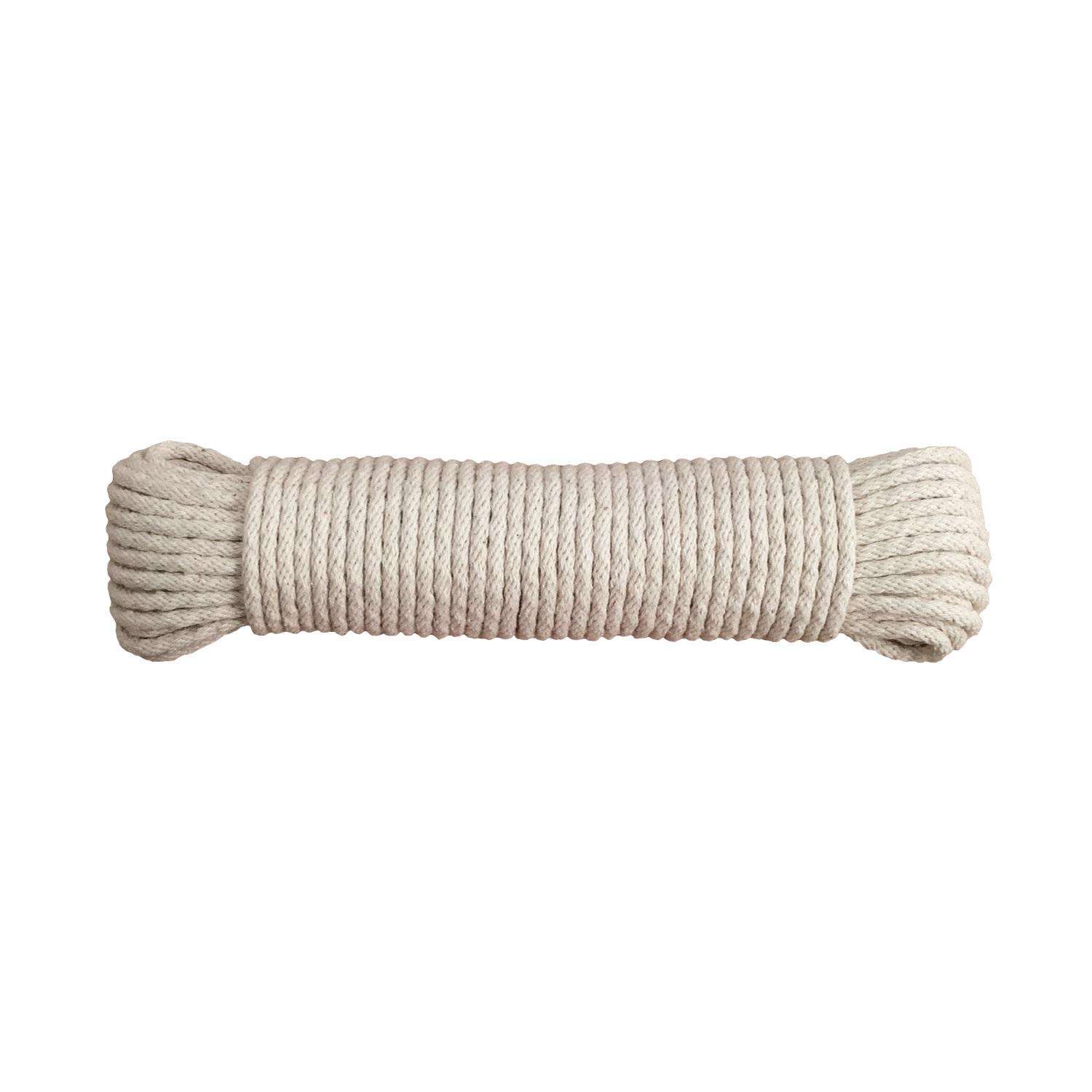 Koch 9/64 in. D X 48 ft. L Natural Solid Braided Cotton Clothesline ...