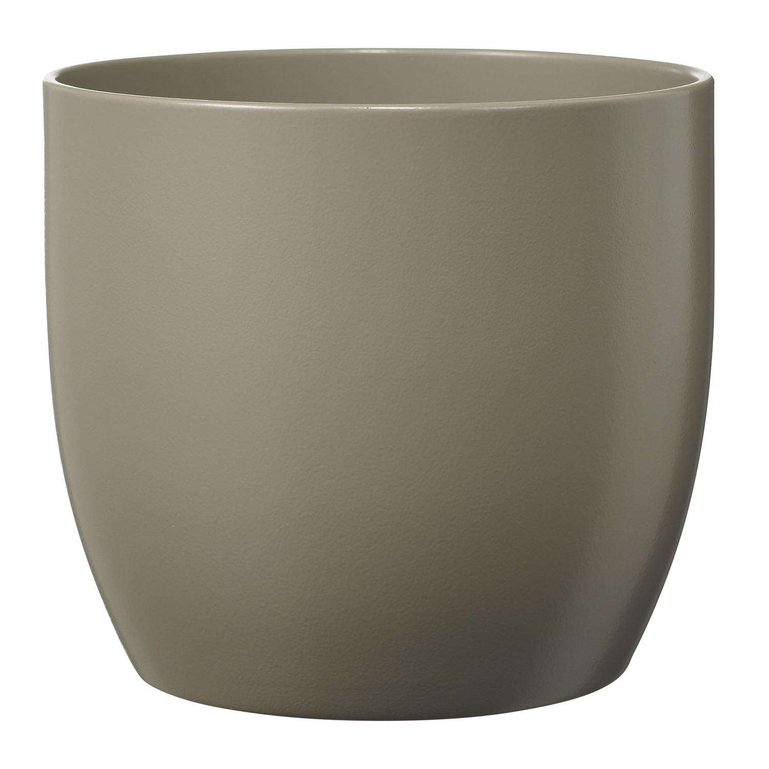 SK Pottery 4.7 in. H X 5.1 in. D Clay Basel Ceramic Pot Light Gray Mfr# 3131851 - Ace Hardware
