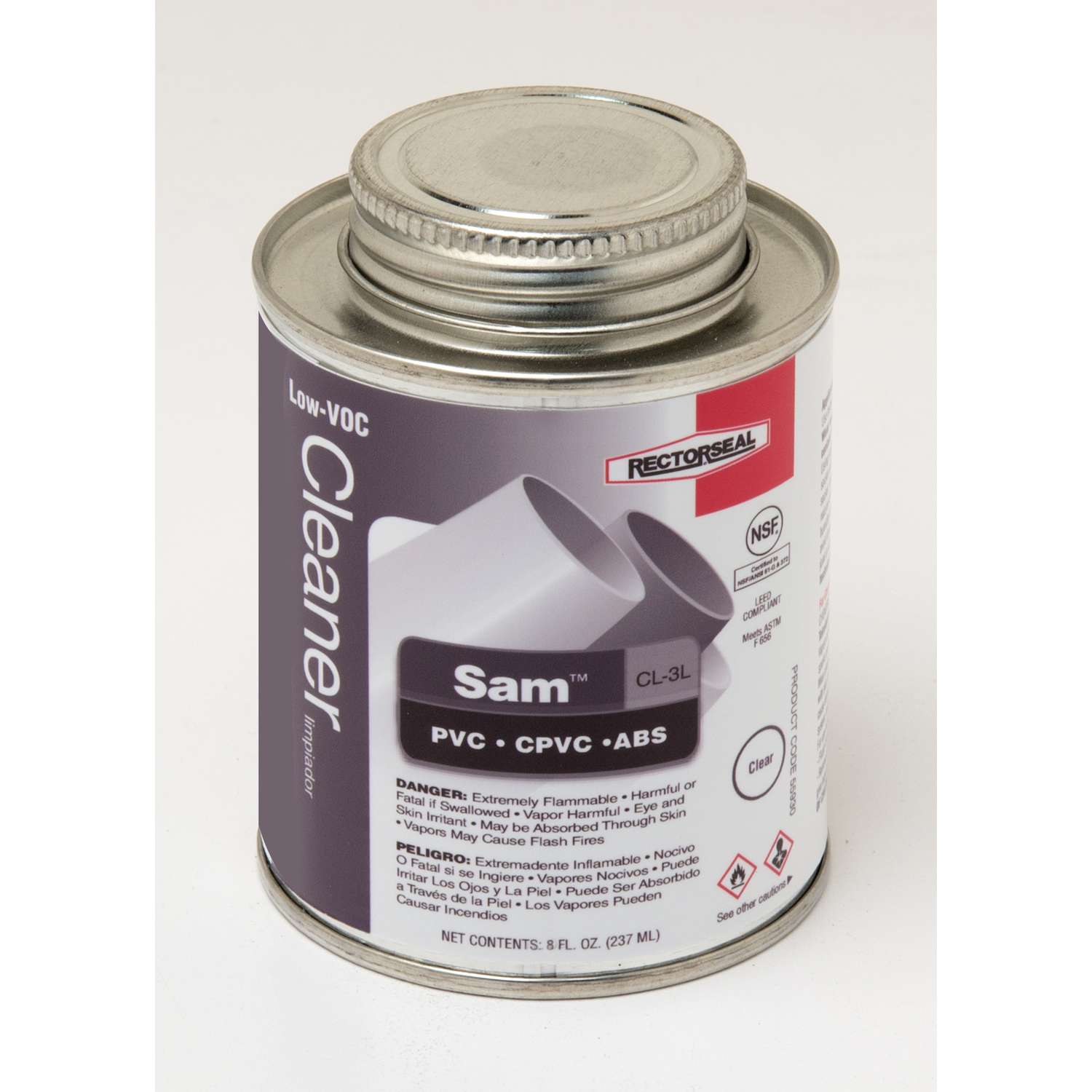 Rectorseal Sam Clear Cleaner For ABS/CPVC/PVC 8 oz - Ace Hardware