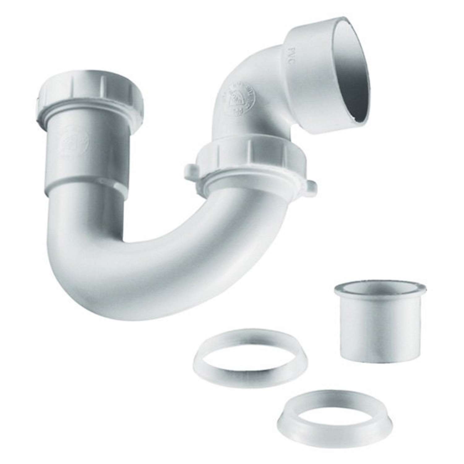 PlumbCraft 1-1/2 in. Slip in. Plastic P-Trap with Union 4 pk - Ace Hardware