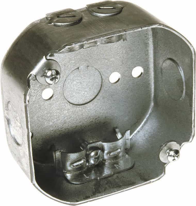 Raco 4 in. Octagon Steel 1 gang Junction Box Gray - Ace Hardware