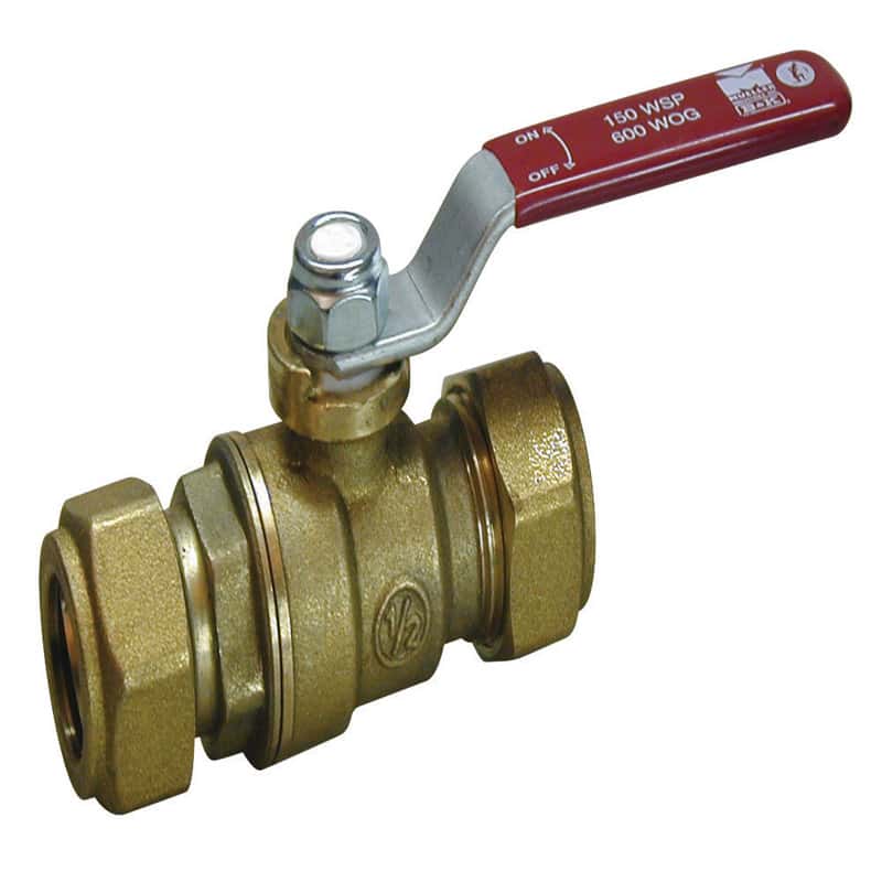 Mueller 3/4 in. Brass Compression Ball Valve - Ace Hardware