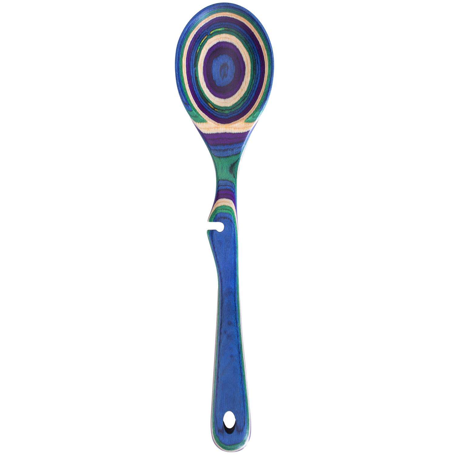 Totally Bamboo Baltique Multicolored Bamboo Notched Cooking Spoon - Ace ...