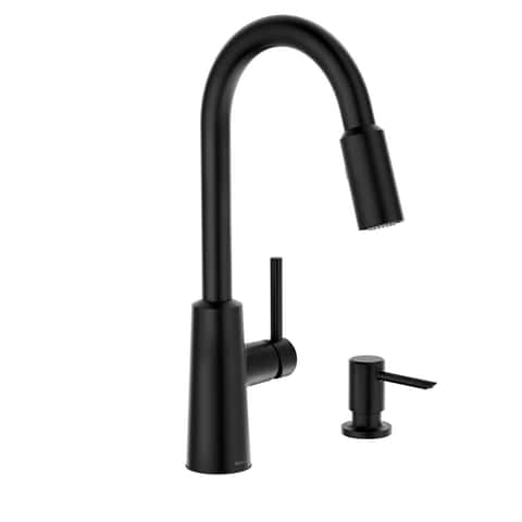 Moen Nori One Handle Matte Black Kitchen Faucet - Ace Hardware