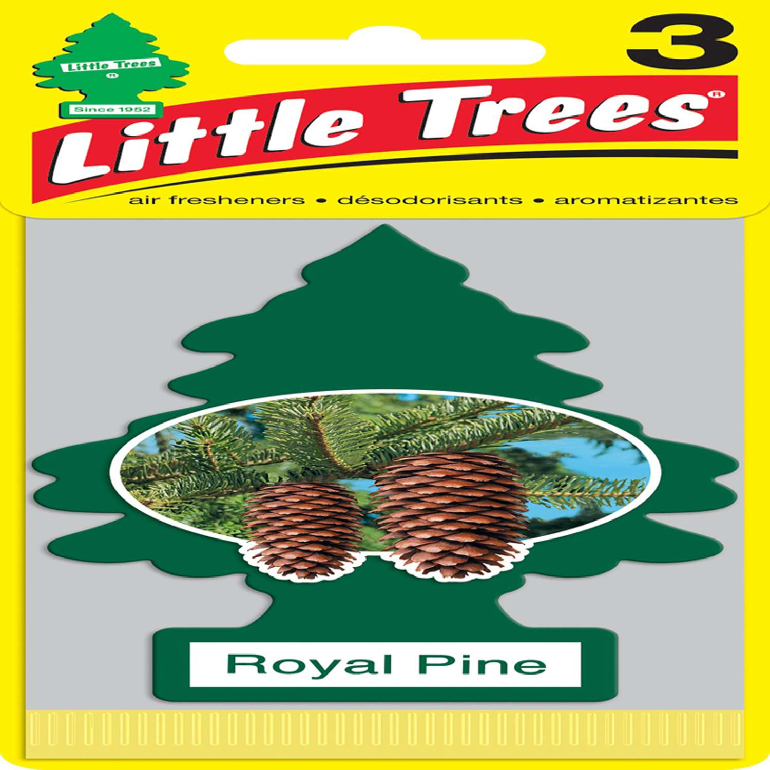 Little Trees Royal Pine Scent Car Air Freshener Solid 3 pk Mfr# U3S ...