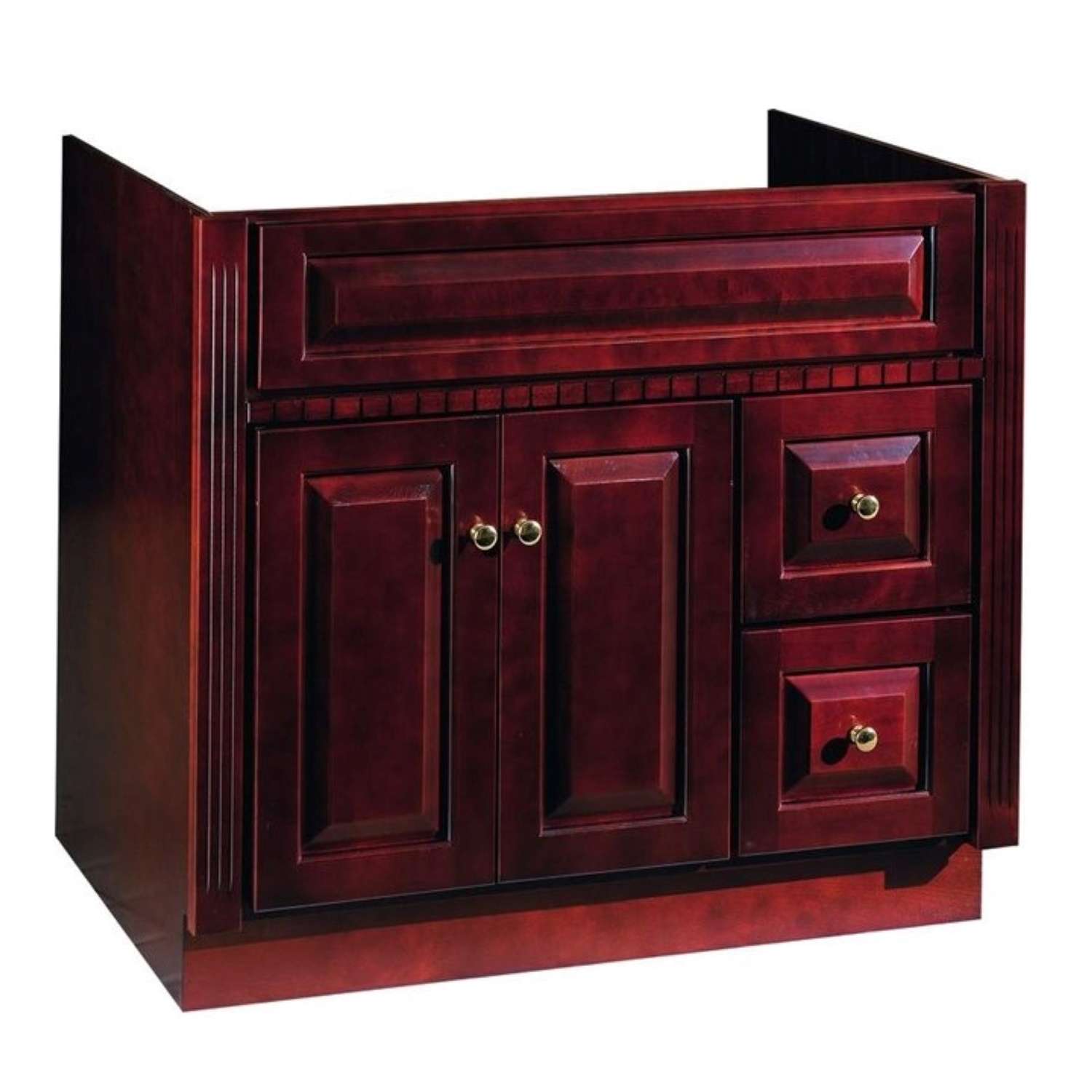 Hardware House Ambrosia Deep Cherry Base Cabinet 36 in. W X 21 in. D X ...