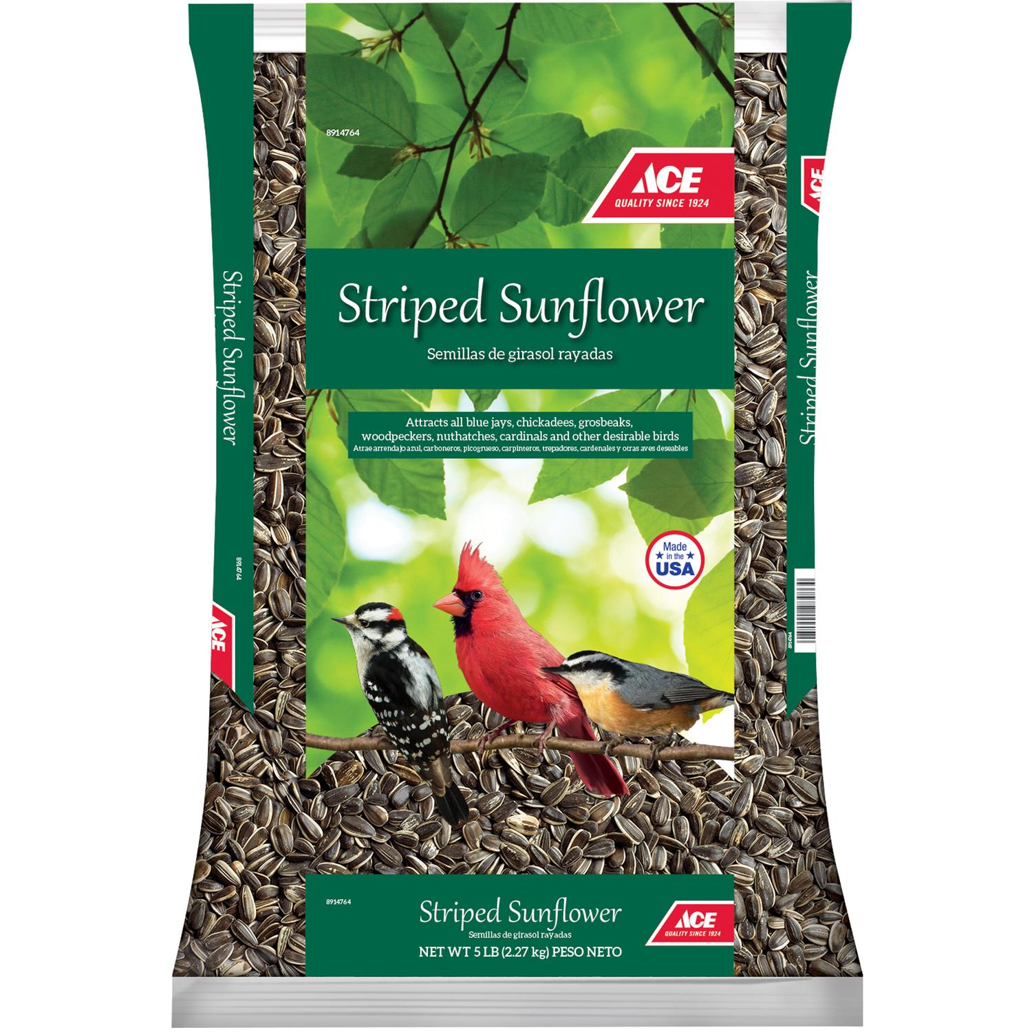 Ace Songbird Striped Sunflower Seed Wild Bird Food 5 lb Mfr# 14040 ...