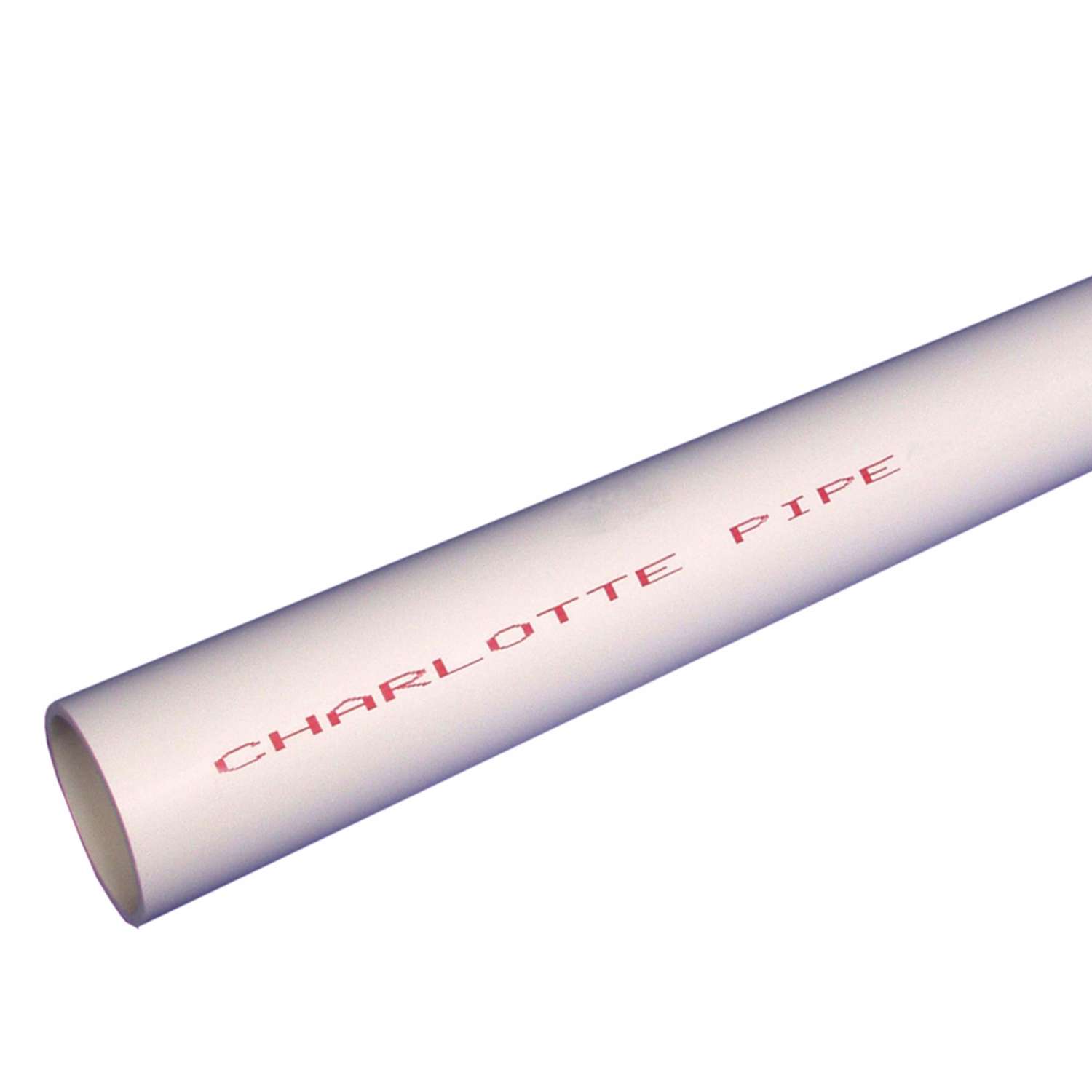 Charlotte Pipe Schedule 40 PVC Pressure Pipe 1 in. D X 10 ft. L Plain ...