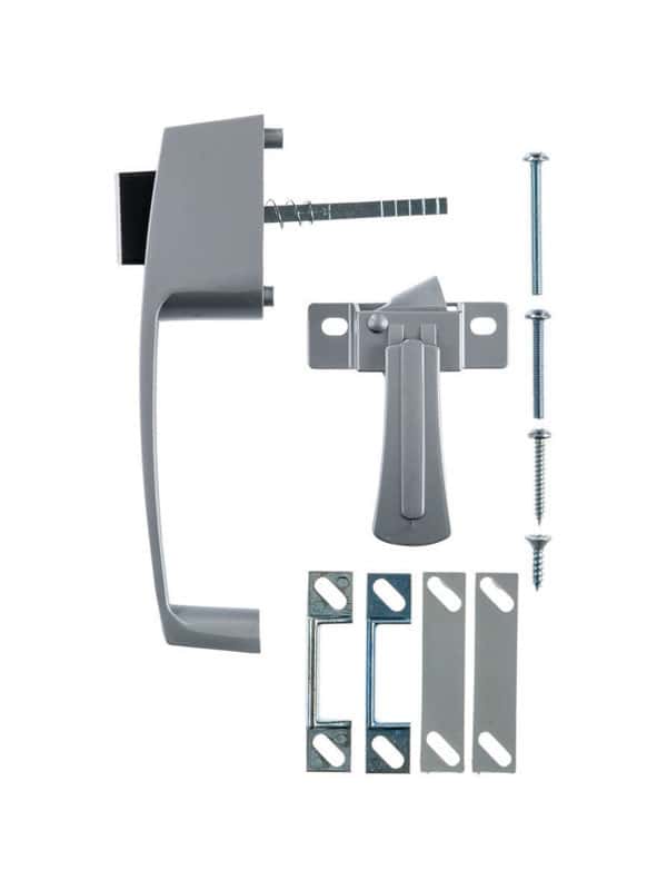 Ace Aluminum Silver Steel Push Button Keyed Latch 1 pk - Ace Hardware