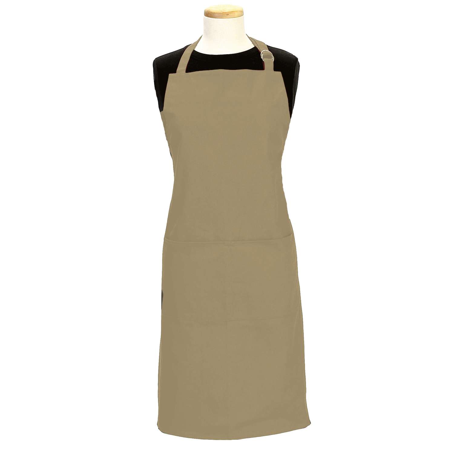 Ritz Royale Mocha Cotton Solid Bibb Apron - Ace Hardware