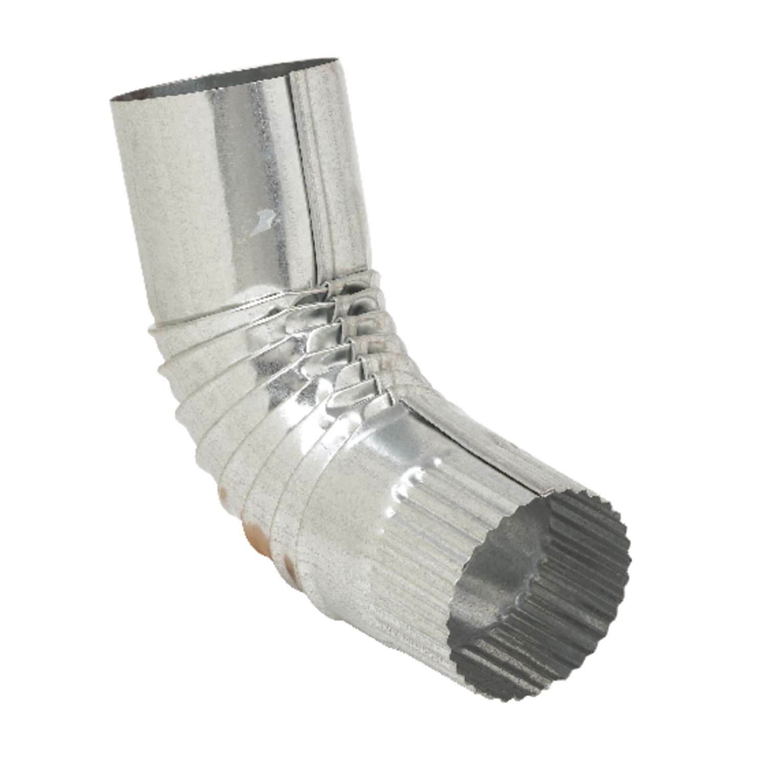 Amerimax 9 in. H X 2 in. W X 2 in. L Silver Galvanized Steel Half Round ...