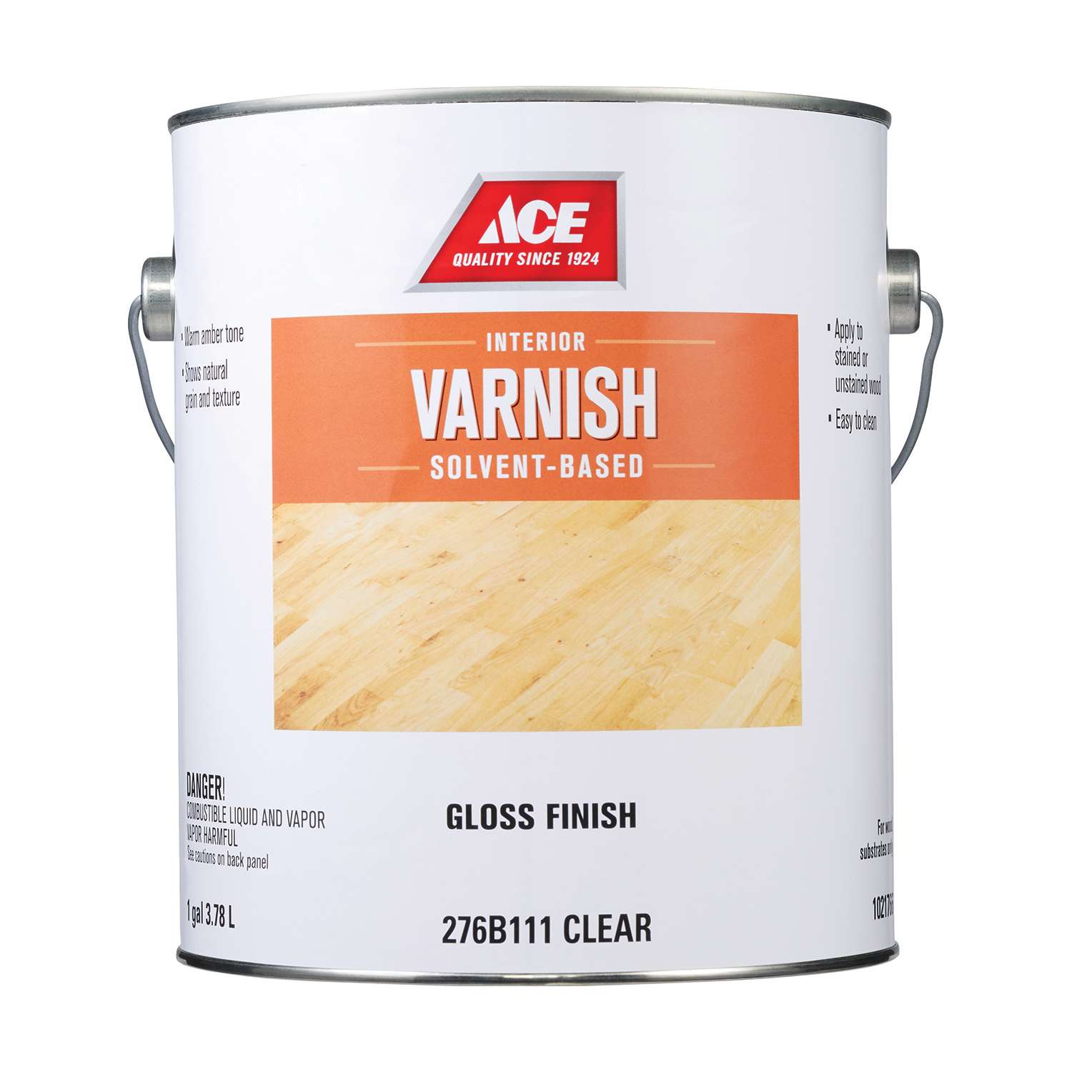 Ace Gloss Clear Solvent-Based Polyurethane Wood Finish 1 gal Mfr ...
