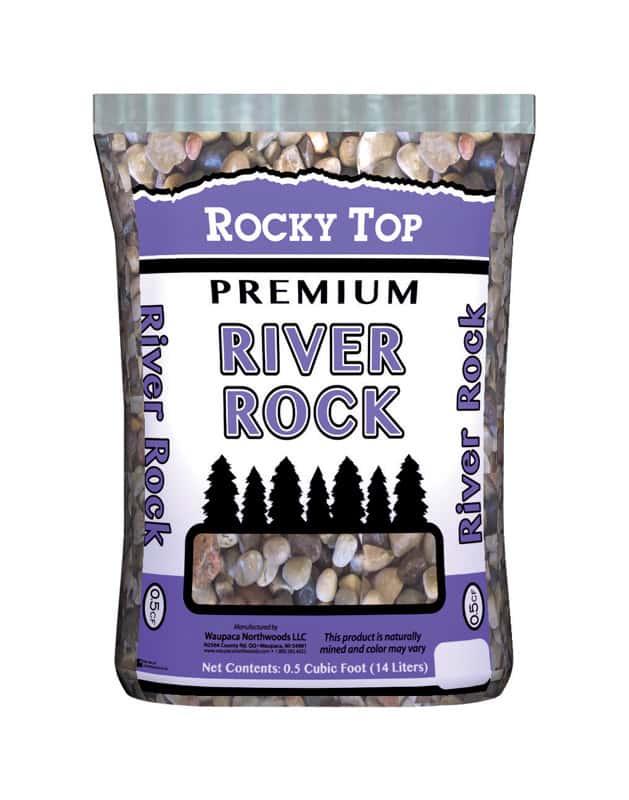 Rocky Top Multicolored River Rock Decorative Stone 0.5 cu ft 45 lb ...