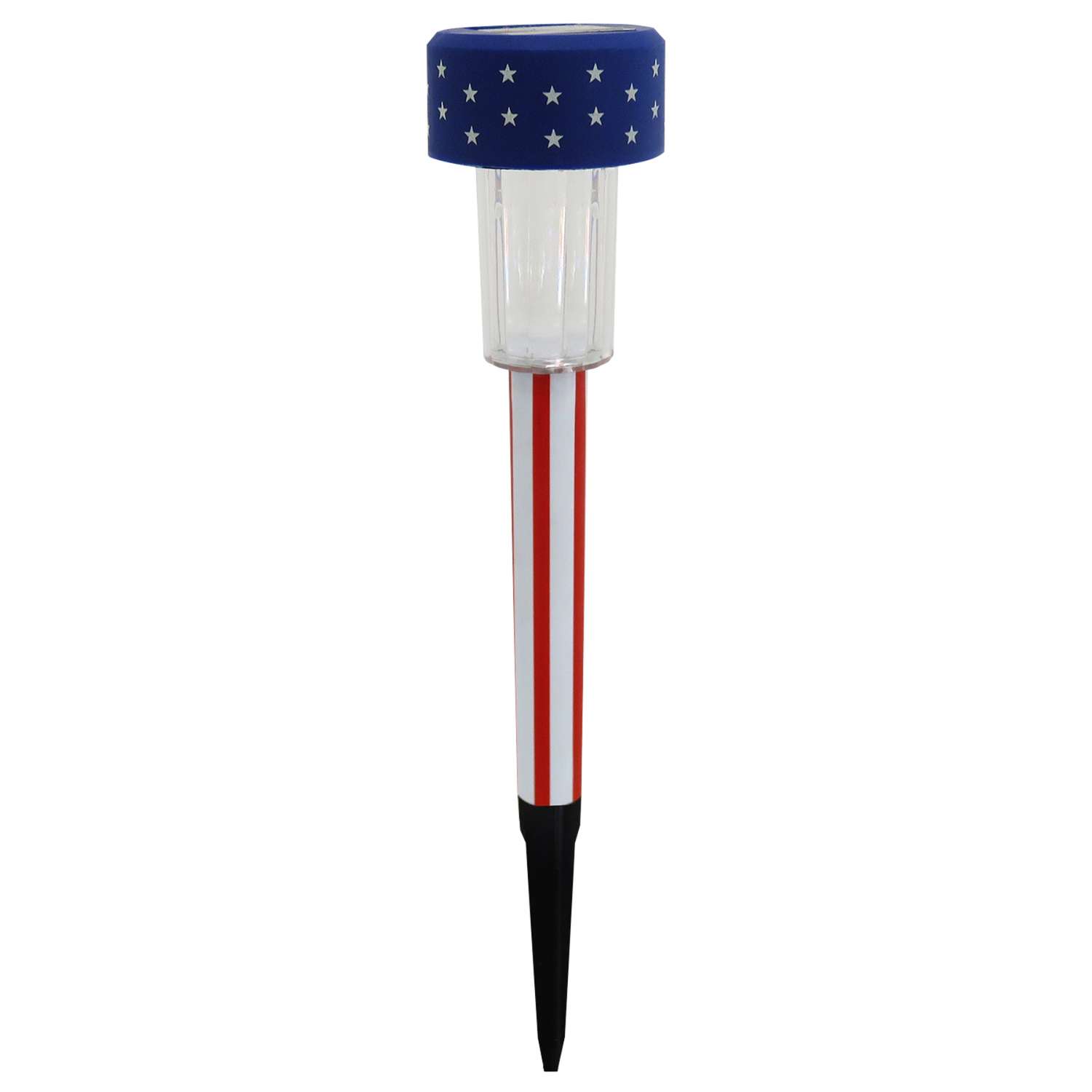 Alpine Multicolored Plastic 12 in. H Americana Solar Garden Stake - Ace ...