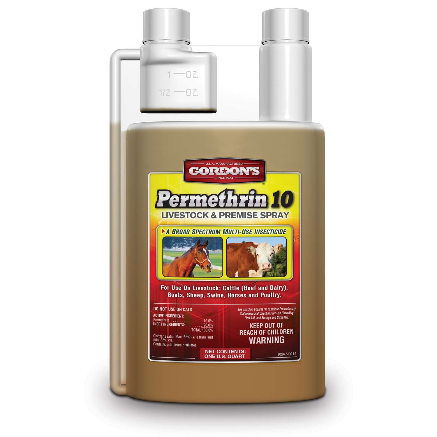 Gordon's Permethrin 10 Livestock & Premise Spray Insect Killer Liquid ...