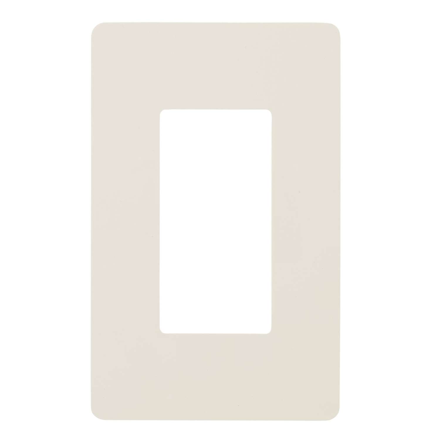 Faith Ivory 1 gang Thermoplastic Decora Screwless Wall Plate 120 pk ...