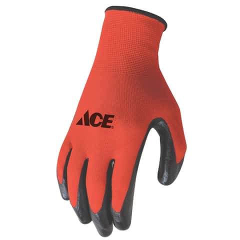 Ace Men's Indoor/Outdoor Coated Work Gloves Red L 3 pk - Ace Hardware
