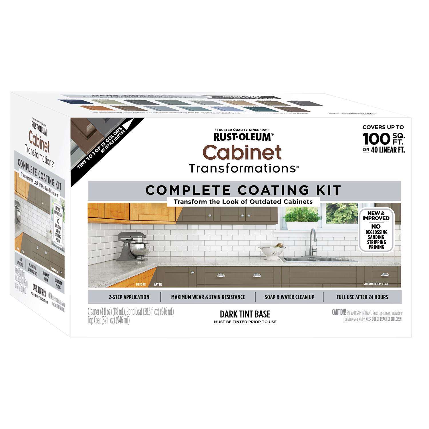 Rust-Oleum Cabinet Transformations Satin Dark Tint Base Cabinet ...