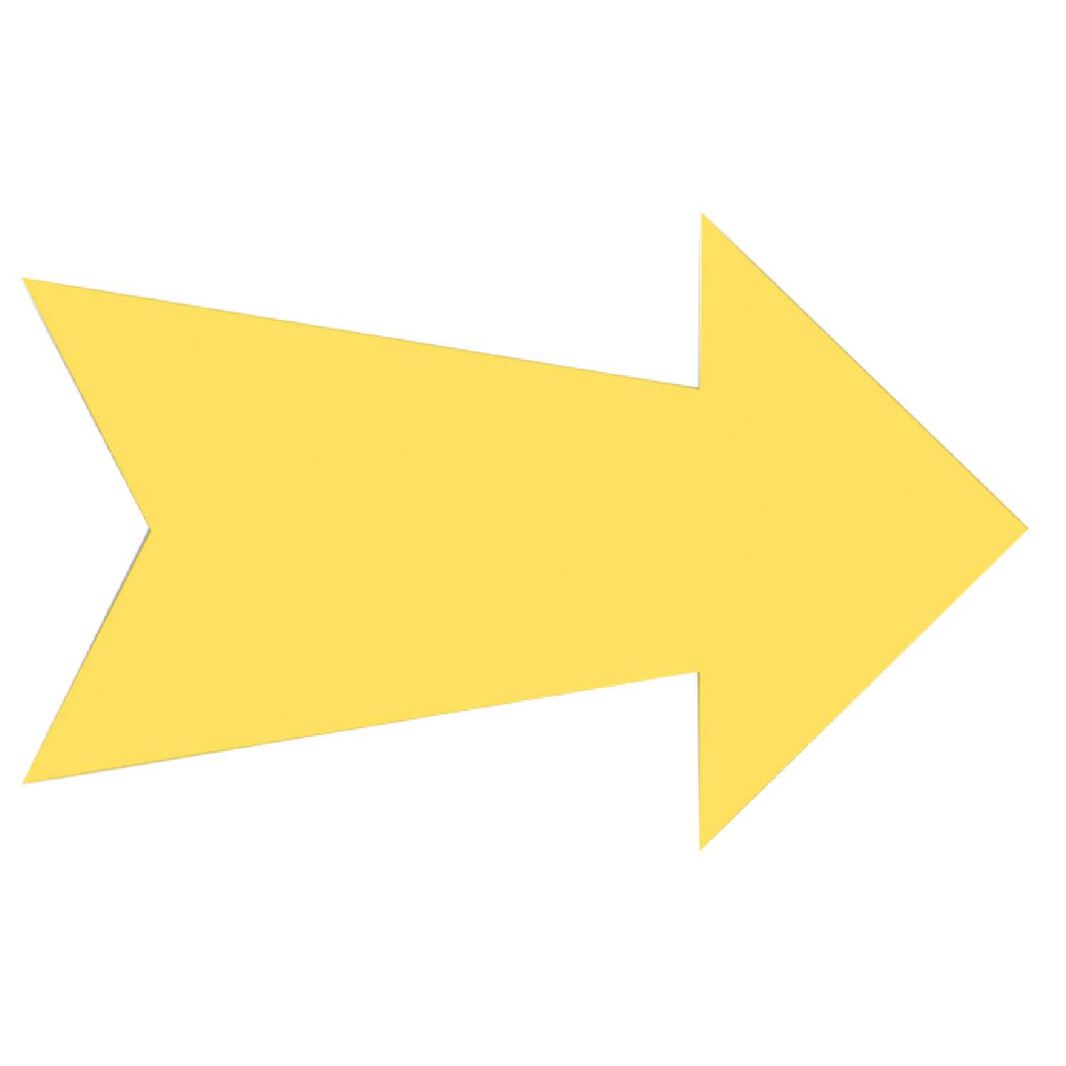 Hillman English Yellow Arrow Sign 7 in. H X 24 in. W - Ace Hardware