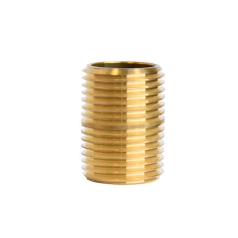 ATC 1/2 in. MPT Brass Close Nipple - Ace Hardware