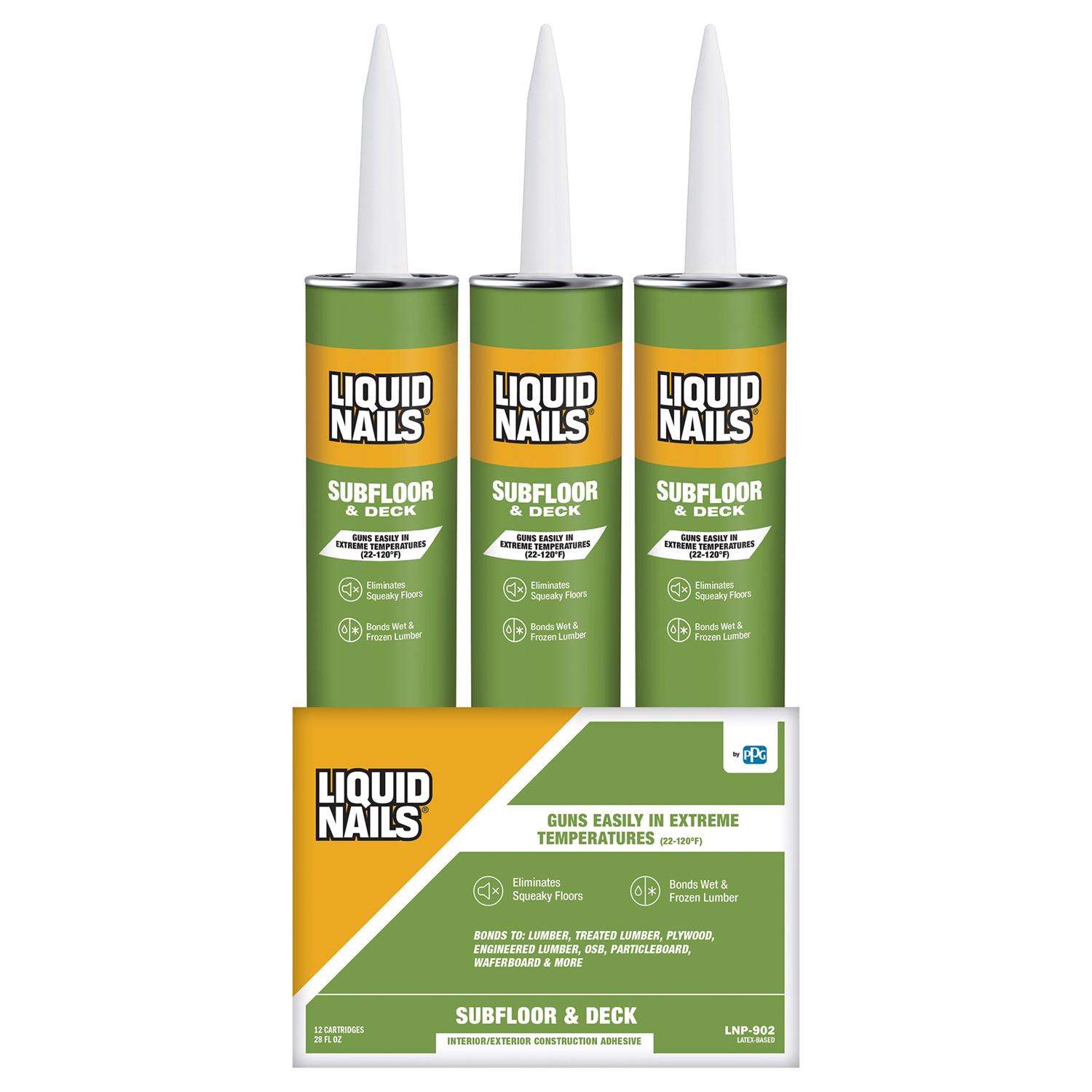 Liquid nails subfloor store