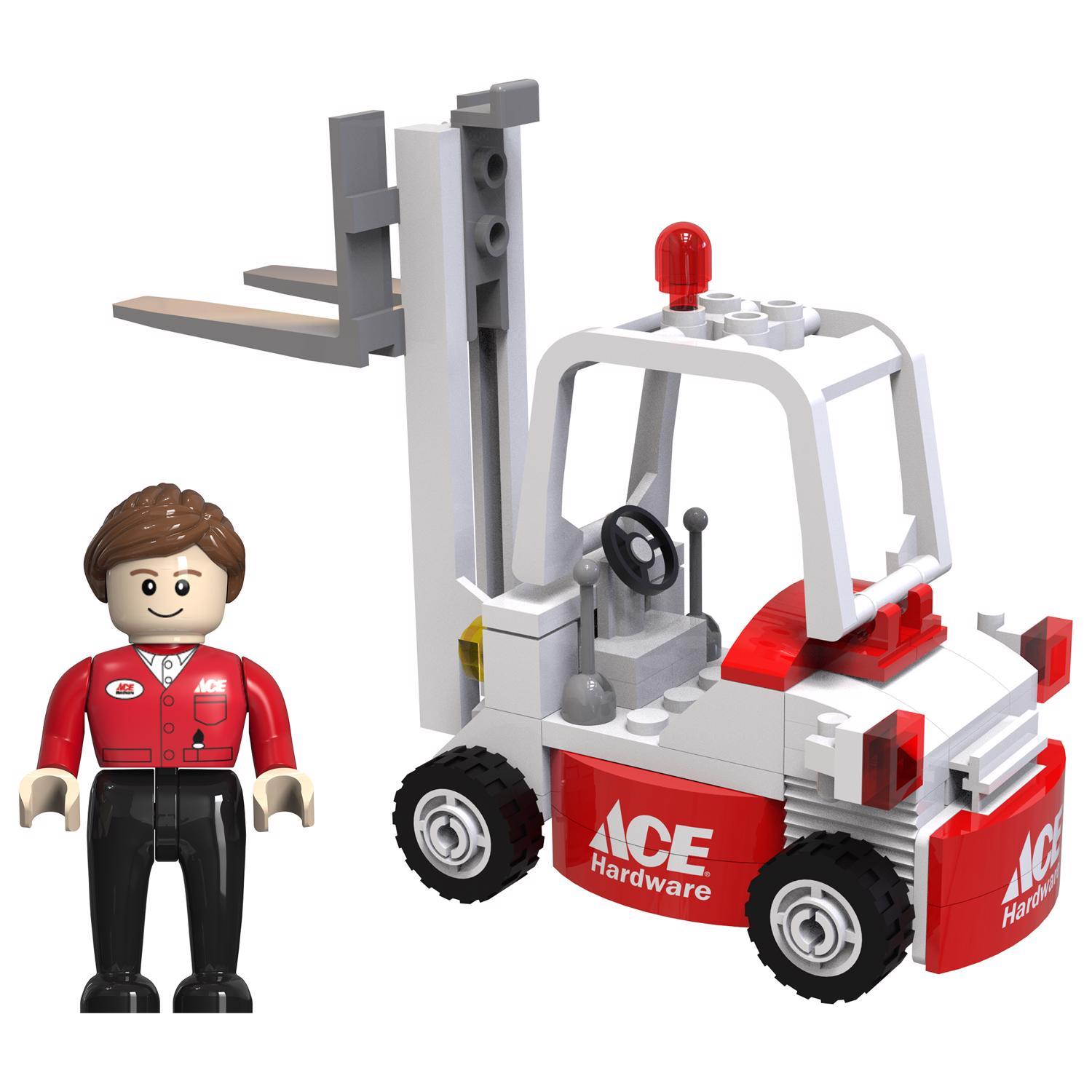 Ace Block Ace Forklift ABS/Polypropylene White 60 pc - Ace Hardware
