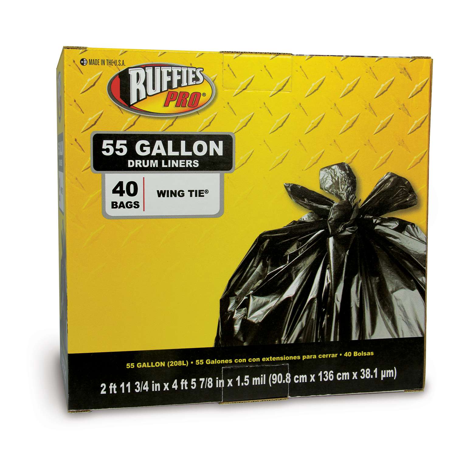 Ruffies 55 gal Drum Liners Wing Ties 40 pk - Ace Hardware