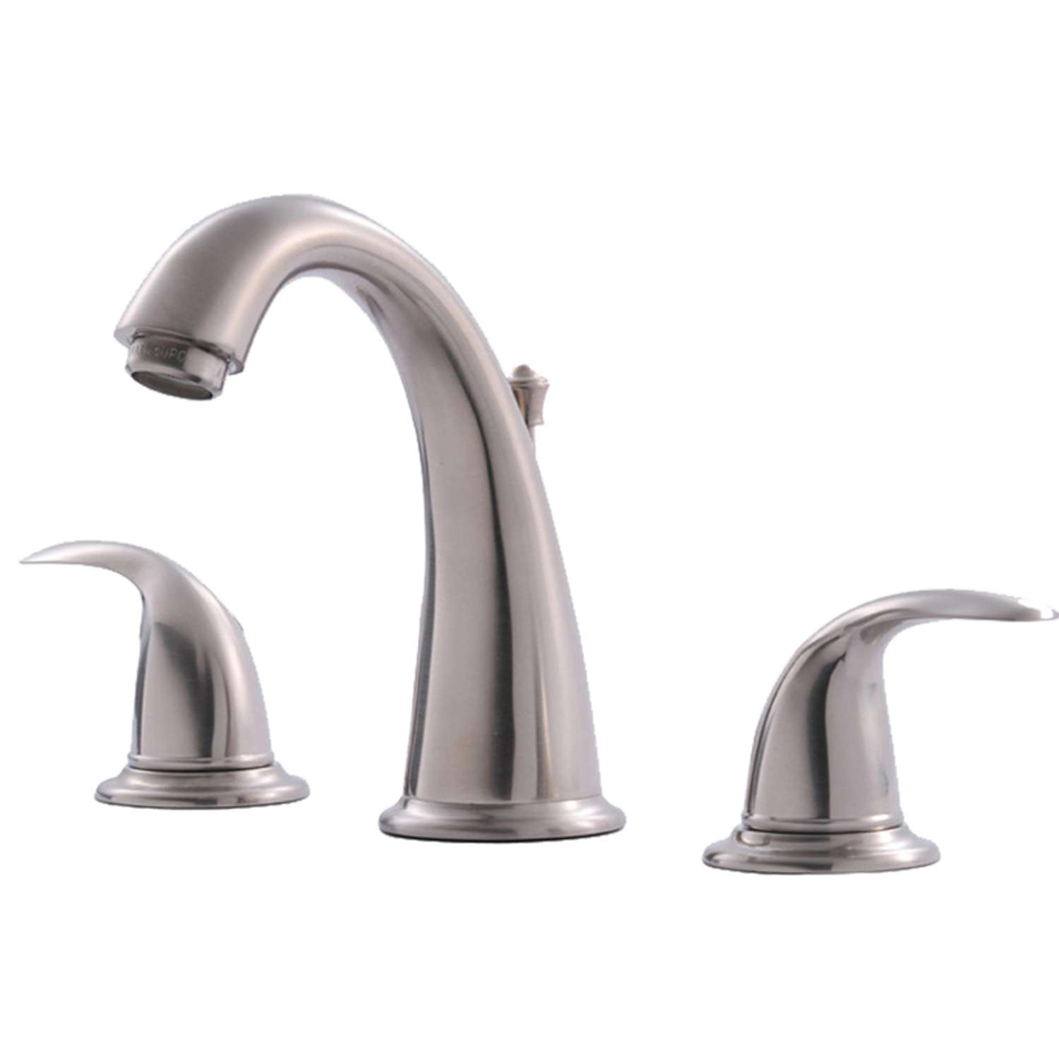 Ultra Faucets Vantage Brushed Nickel Widespread Bathroom Sink Faucet 6 ...