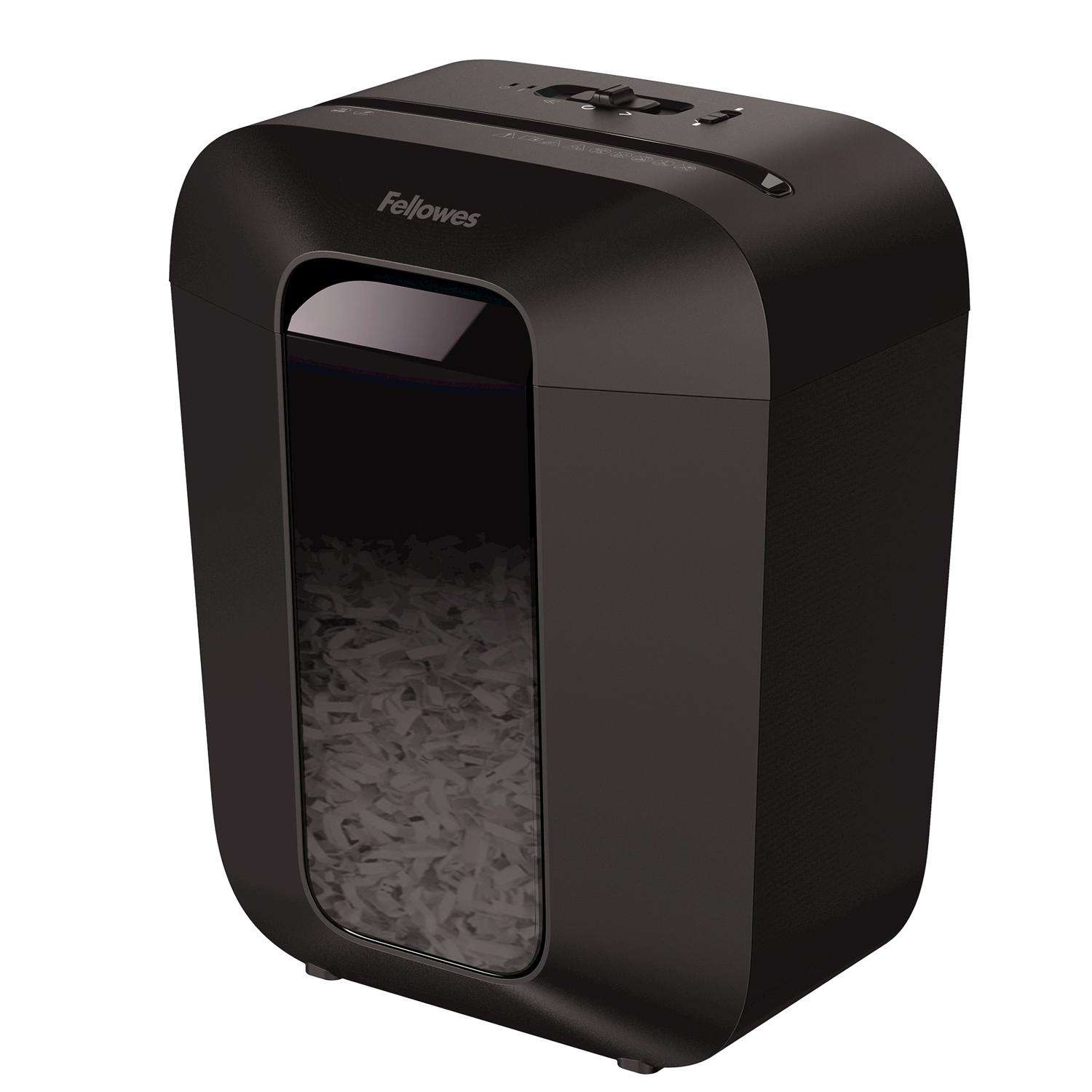 Fellowes Powershred LX50 9 Sheet Capacity 4.4 gal Cross-Cut Shredder ...