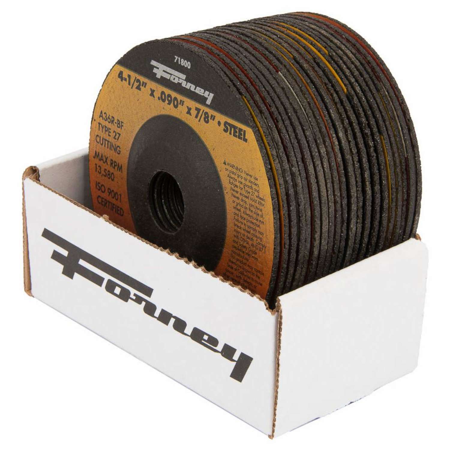 Forney 4-1/2 in. D X 7/8 in. Metal Cutting Wheel 20 pc - Ace Hardware
