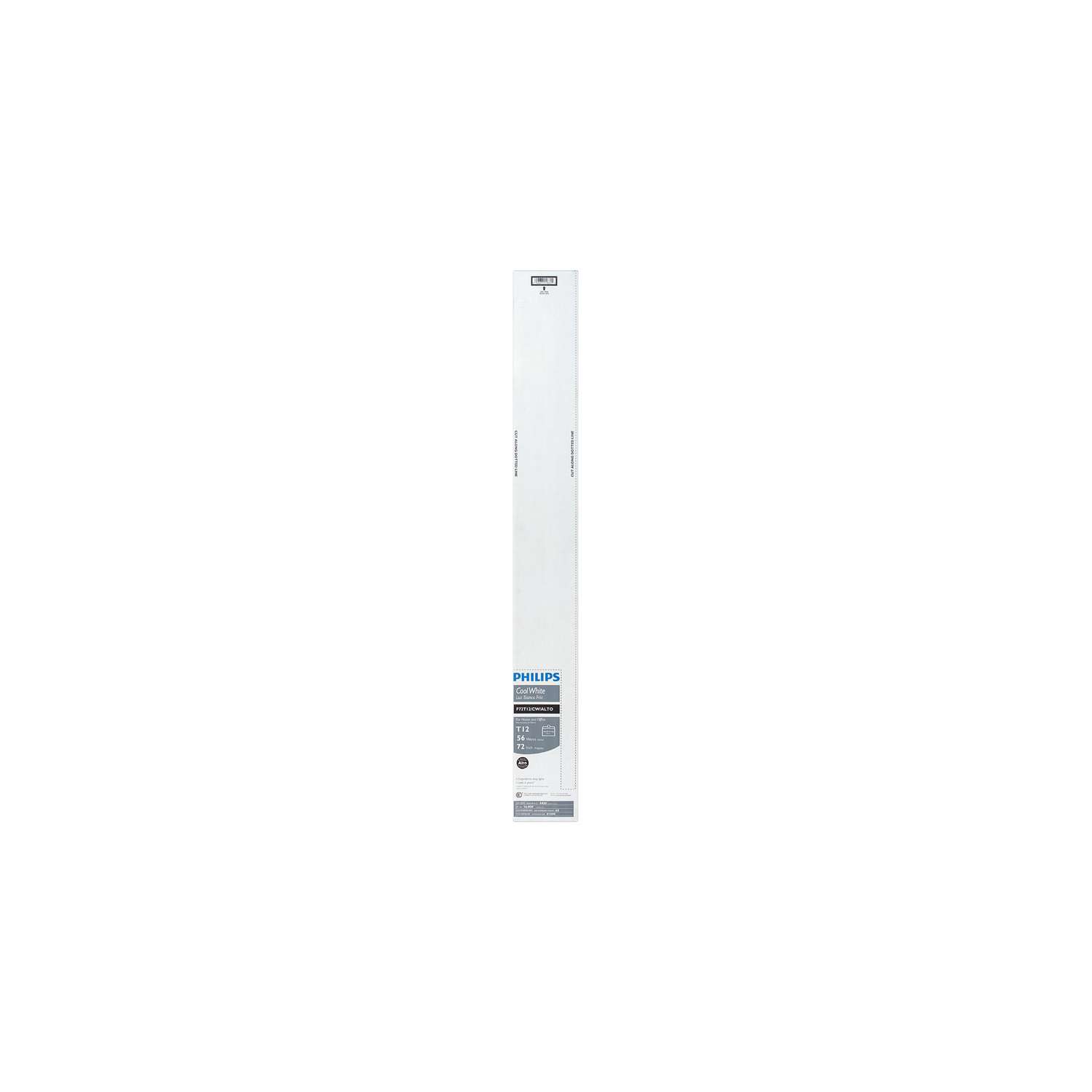 Philips Alto 85 W T12 1.5 in. D X 72 in. L Fluorescent Bulb Cool White ...