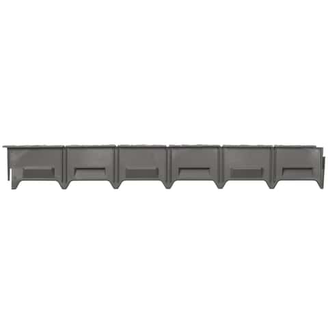 Master Mark Versa Edge 3 ft. L X 5.25 in. H Plastic Brown Poundable ...