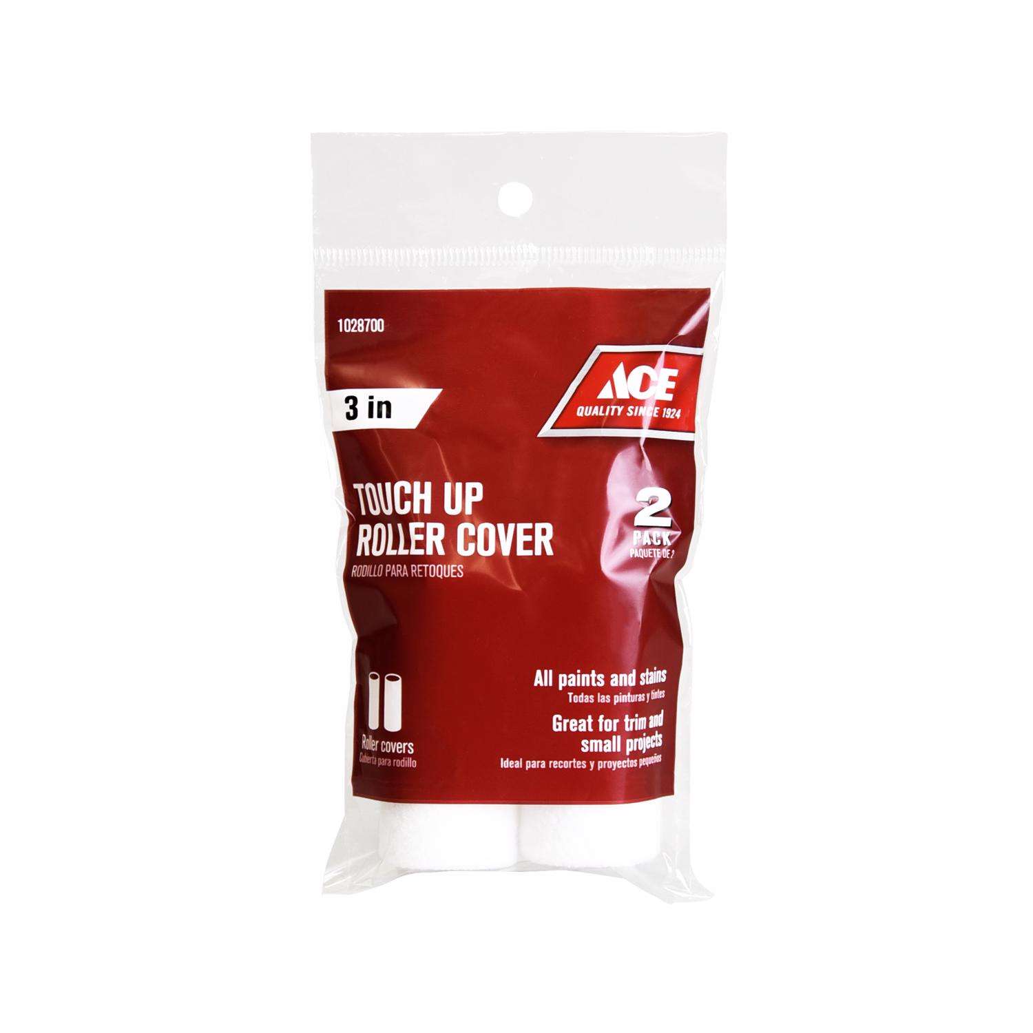 Ace Fabric 3 in. W X 1/4 in. Trim Paint Roller Cover 2 pk - Ace Hardware