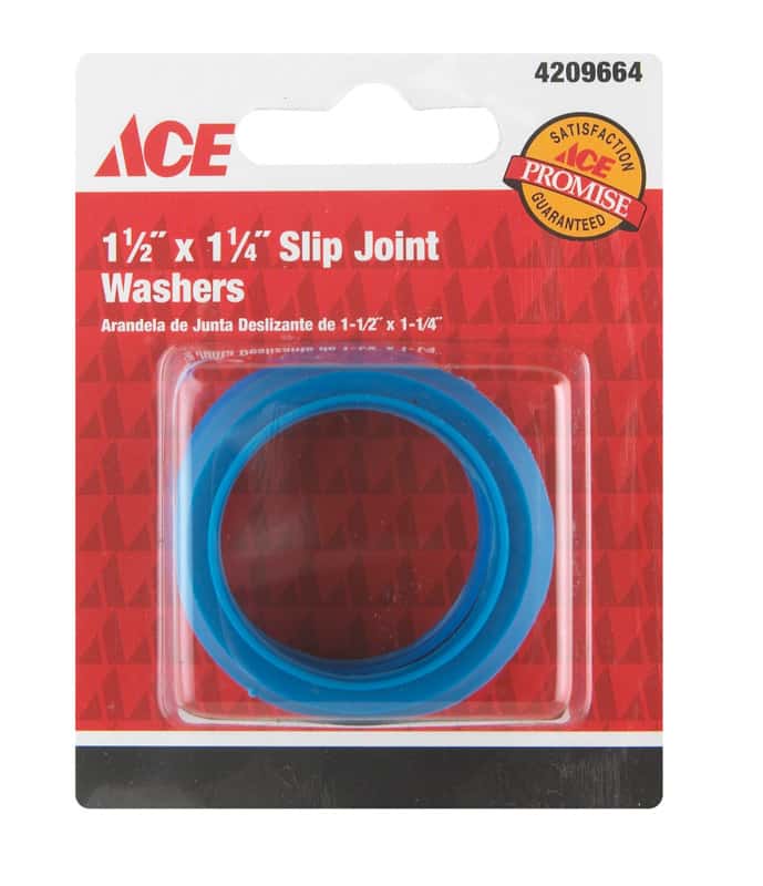 Ace 1-1/4 in. D Plastic Slip Joint Washer 2 pk - Ace Hardware