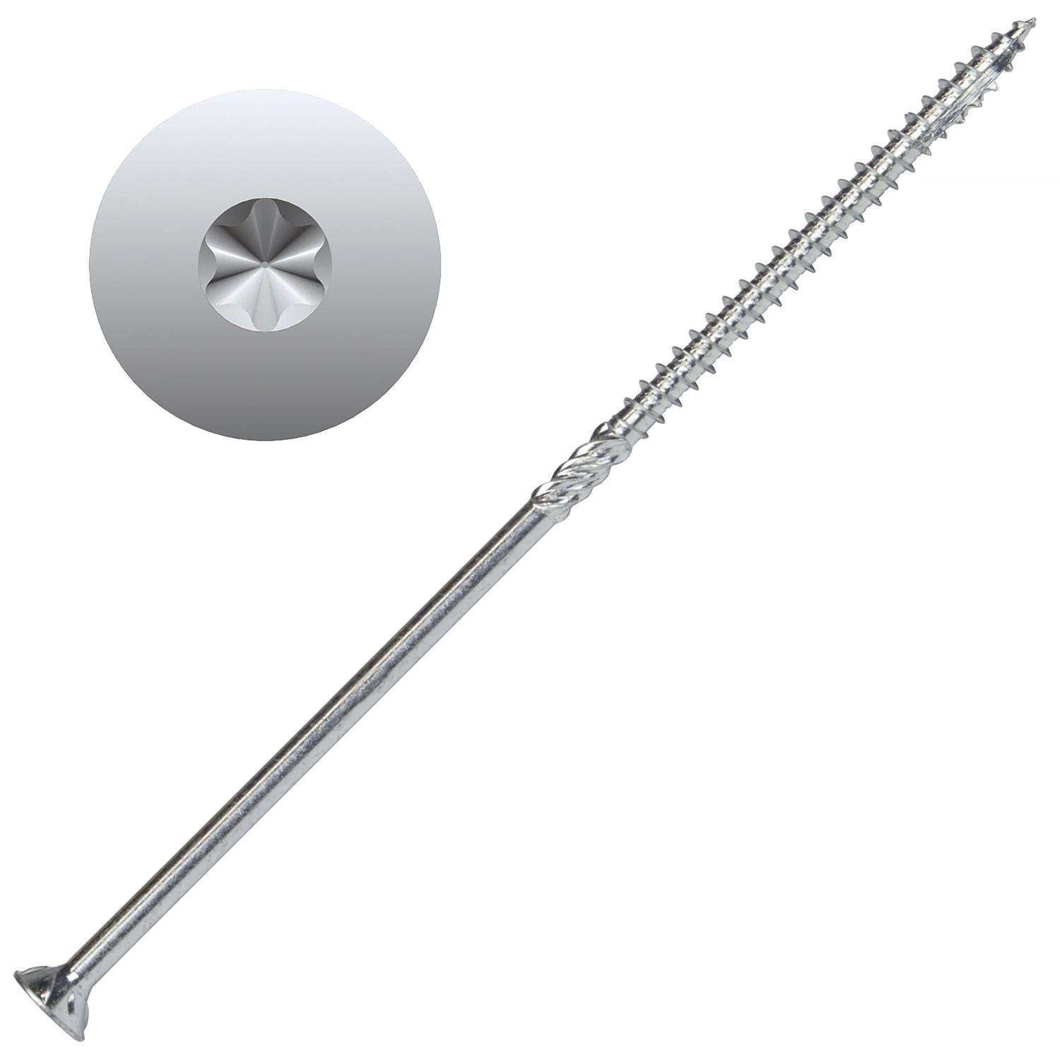 Screw Products AXIS No. 10 X 6 in. L Star Flat Head Structural Screws 1 ...