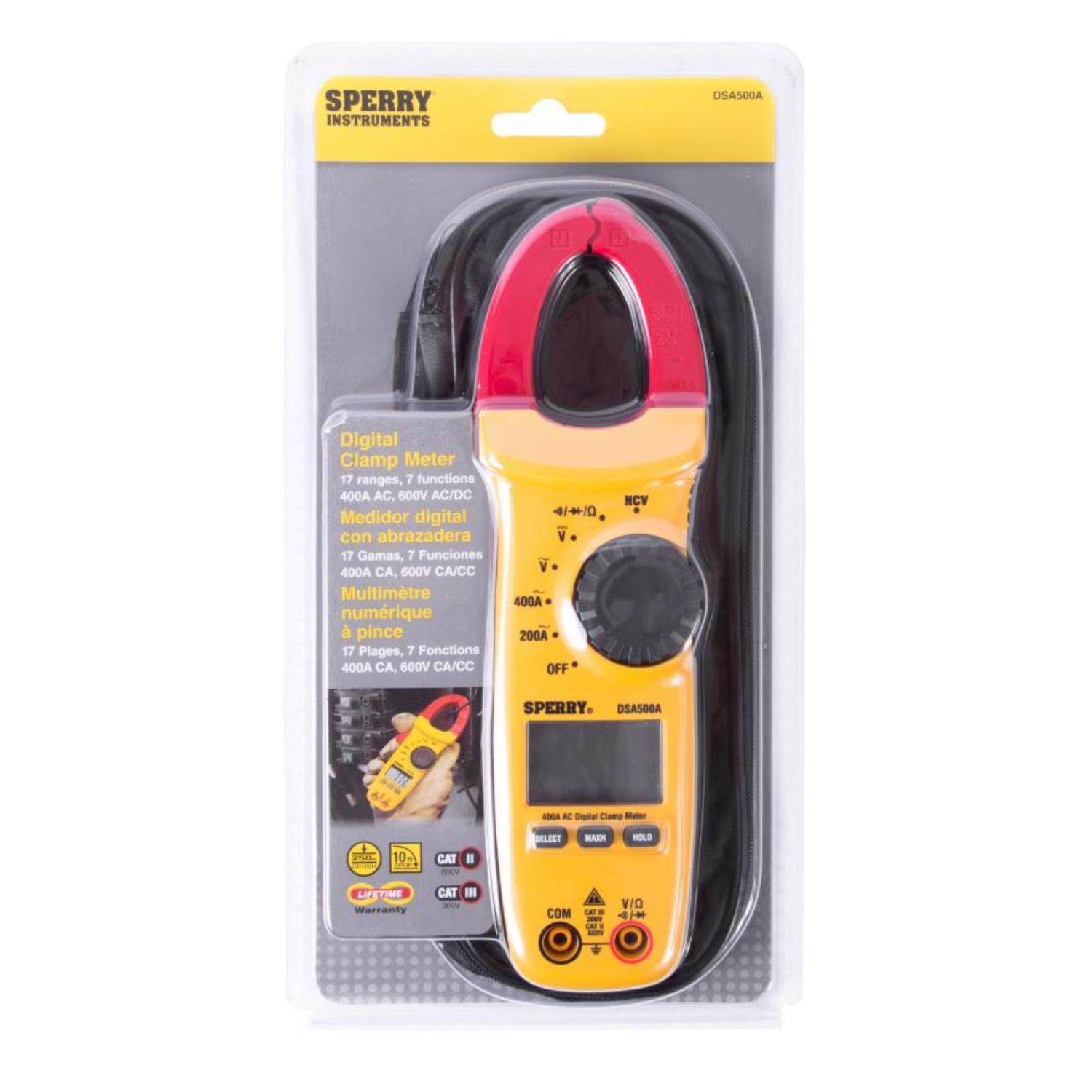 Sperry Snap-Around 300 - 600 V LCD AC Clamp Meter 1 pk - Ace Hardware